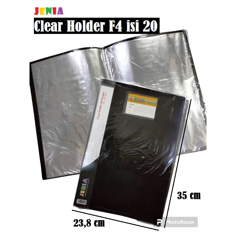 Jual Clear Holder Jenia F4 isi 20/Document Keeper F4 isi 20 | Shopee ...