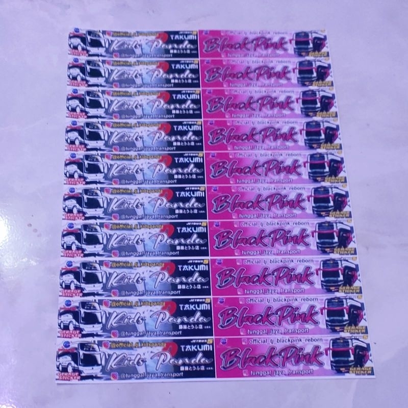 Jual stiker bus basuri / tempelan gambar bus viral / sticker bus ...