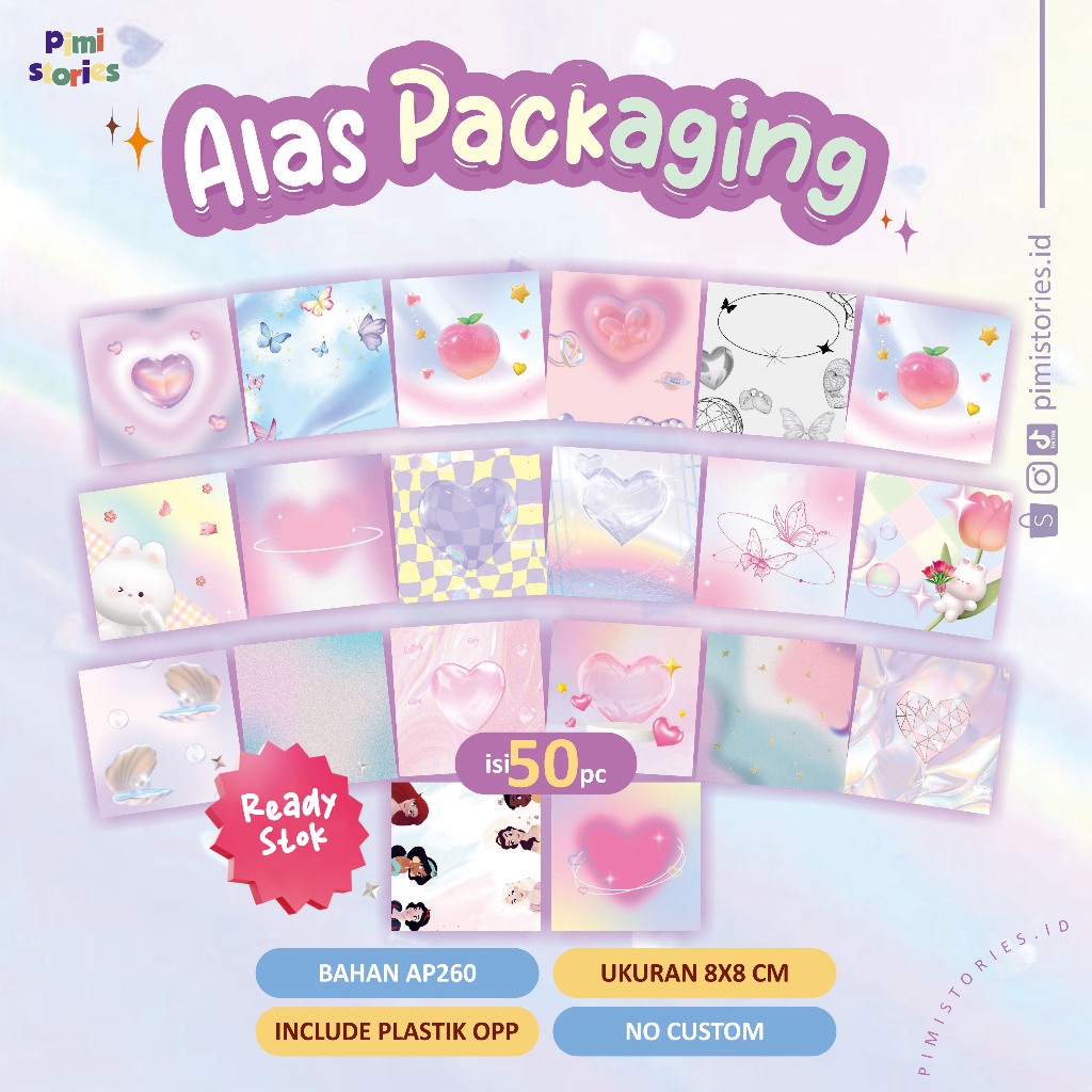 Jual [READY STOK+INCLUDE PLASTIK+NO CUSTOM] ALAS PACKAGING ⚫ KERTAS ...