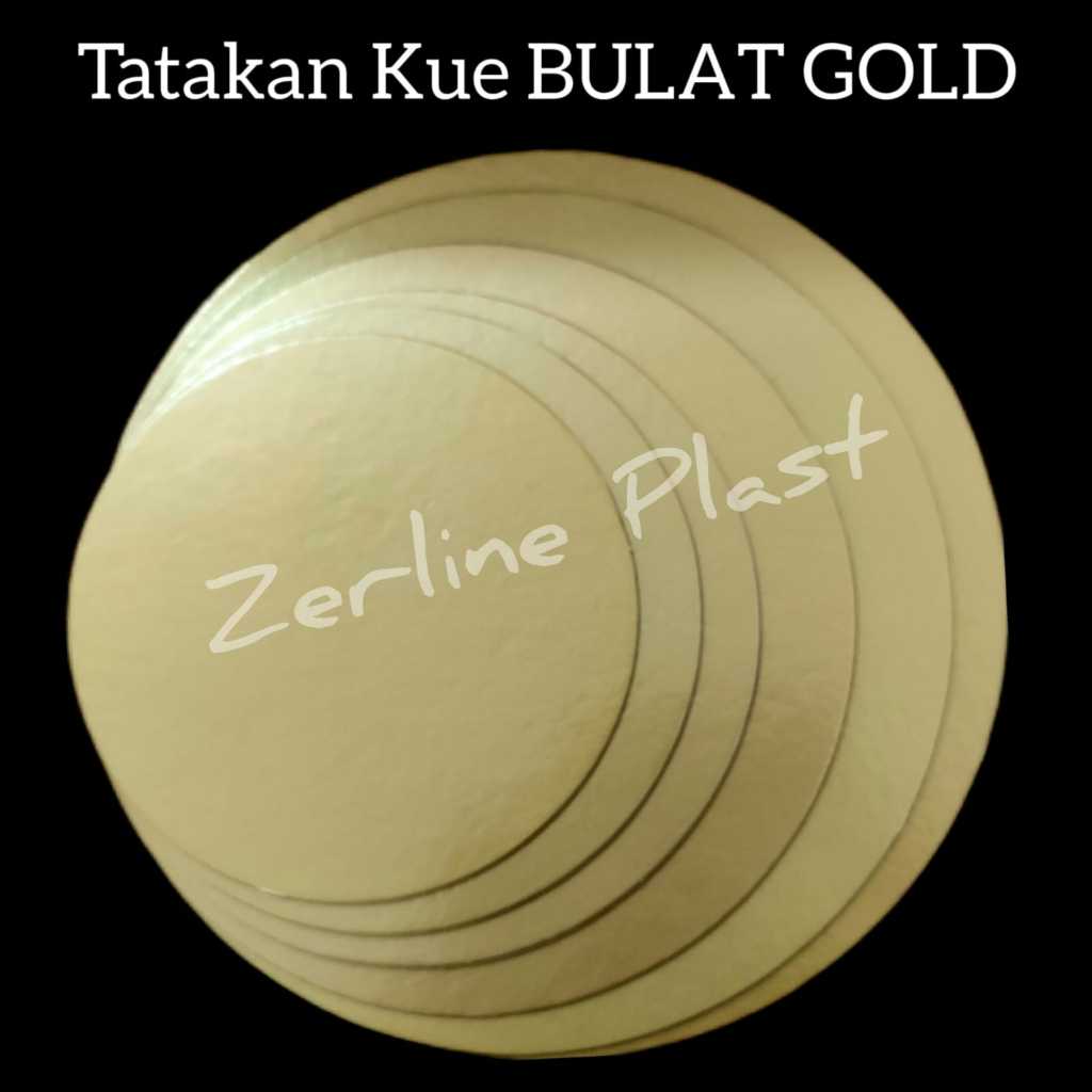 Jual Cake Board BULAT GOLD / Alas Kue Tart GOLD / Tatakan Kue | Shopee ...
