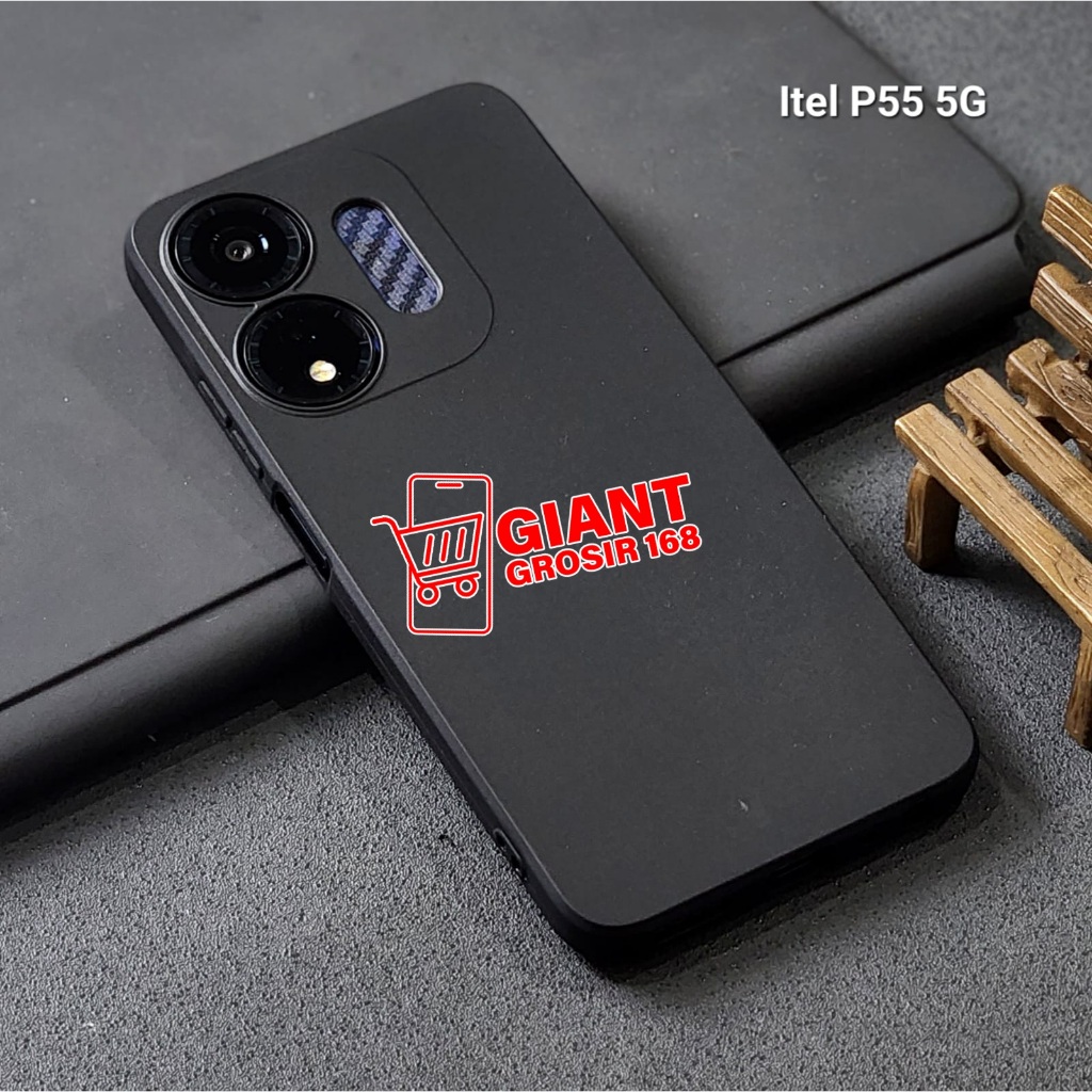 Jual ITEL P55 5G CASE MACARON BLACK SILICON BLACK ITEL P55 5G | Shopee Indonesia