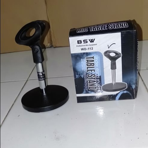 Jual STAND MIC / TIANG MICROPHONE MEJA BSW WD-112 | Shopee Indonesia