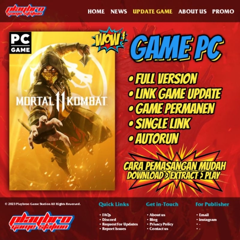 Jual Mortal Kombat 11 Game PC/Laptop (Download to Play Bro!) | Shopee Indonesia