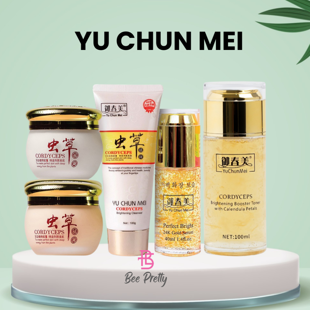 Jual YU CHUN MEI Paket Skincare Cordyceps Whitening Gold KIT - Cocok untuk Semua Jenis Kulit ...