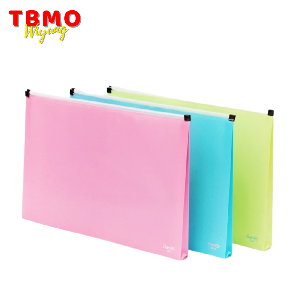 Jual TBMO Bantex Zipper Document Map Plastik Folder F4 Folio 3222 ...