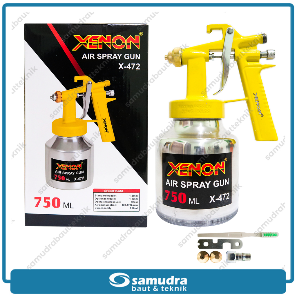 Jual Air Spray Gun X-472 XENON Tabung Bawah Alat Semprotan Cat Angin ...