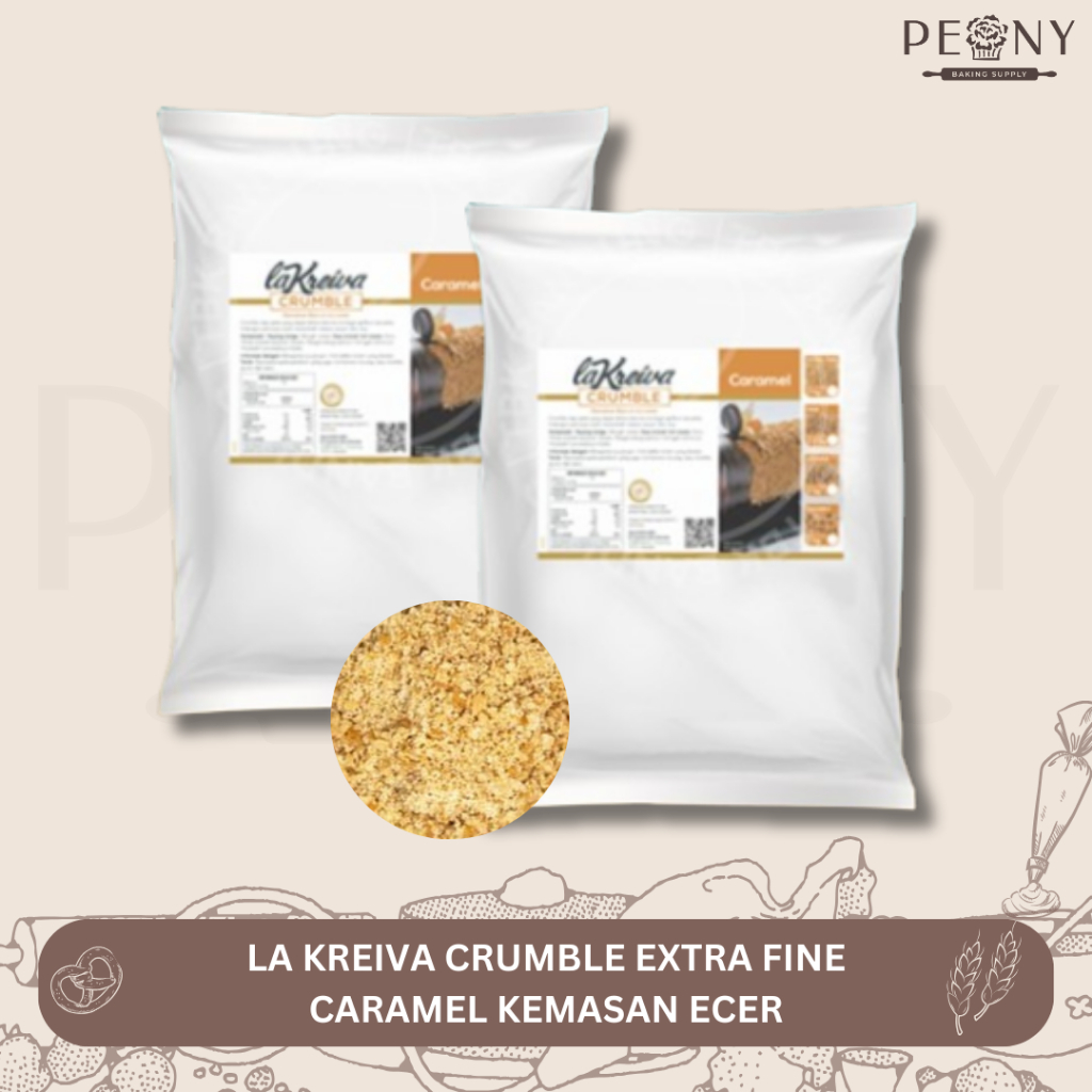 Jual LA KREIVA CRUMBLE EXTRA FINE CARAMEL KEMASAN REPACK 1KG, 500 GRAM ...