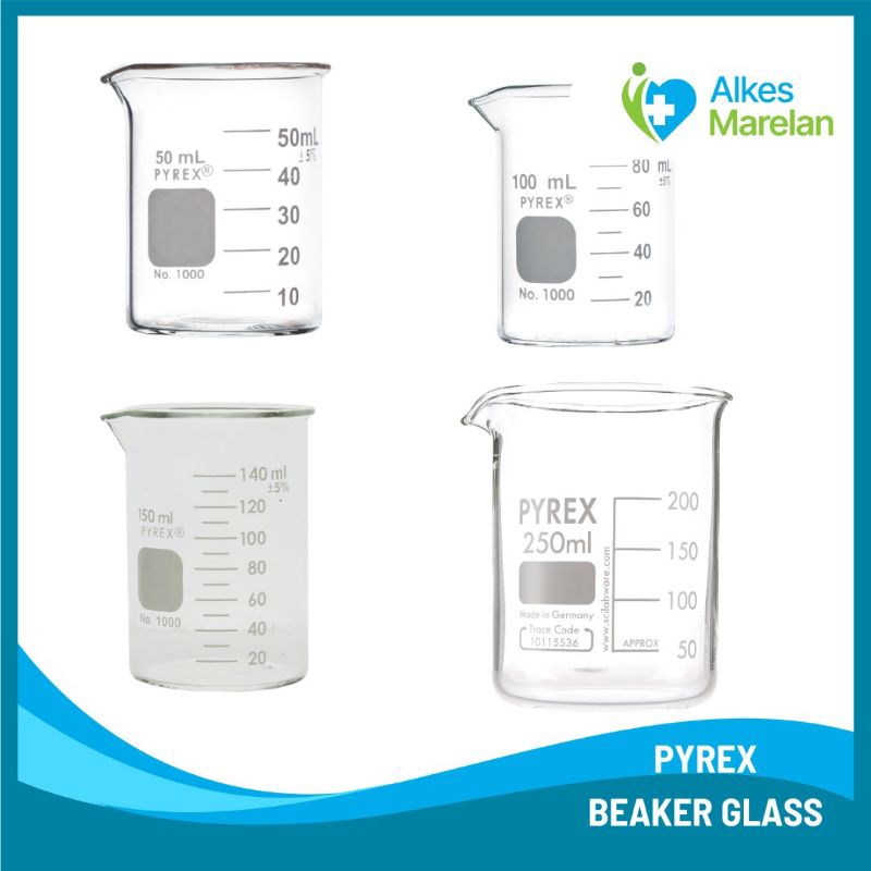 Jual PYREX - Beaker Glass Pyrex / Beaker Low Form / Gelas Kimia Pyrex ...