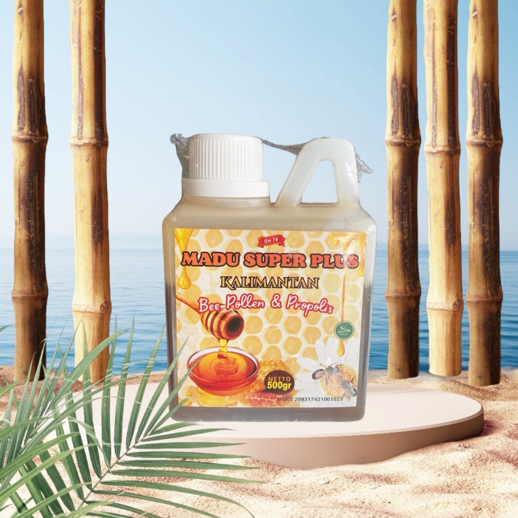 Jual Madu Super Kalimantan Plus Propolis dan Bee Pollen R 500 Gram ...