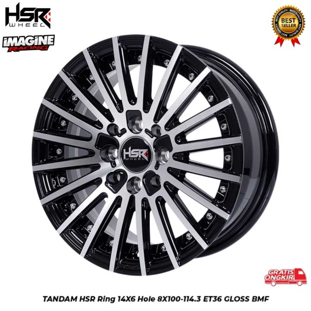 Jual Velg racing ring 14 buat brio agya avanza xenia sigra pcd 4x100-114,3 hsr tandam | Shopee ...