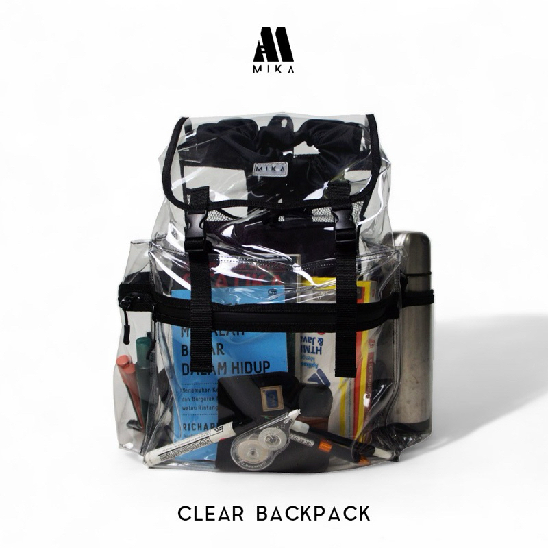 Jual MIKA CARGO BACKPACK TRANSPARANT / TAS RANSEL BENING / TAS LAPTOP ...