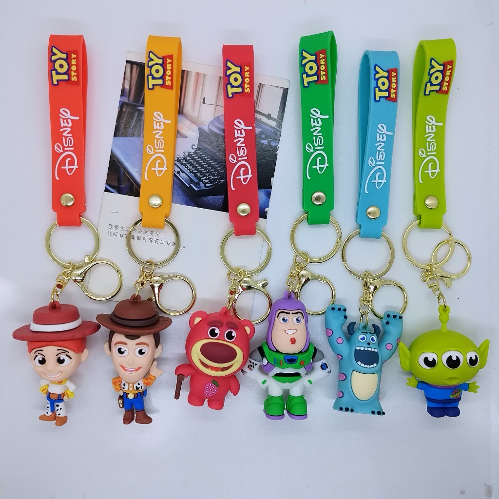 Jual Gantungan Kunci Toy Story Buzz Lightyear Keychain Kartun Monster ...