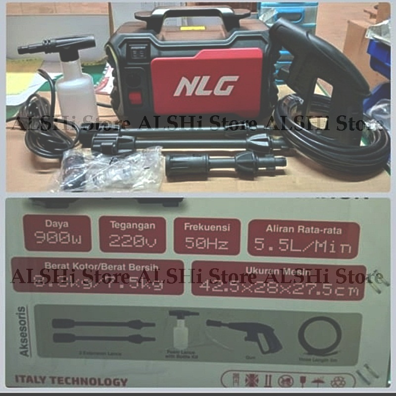 Jual Mesin Jet Cleaner Listrik Cuci Mobil/Motor High Pressure Washer ...