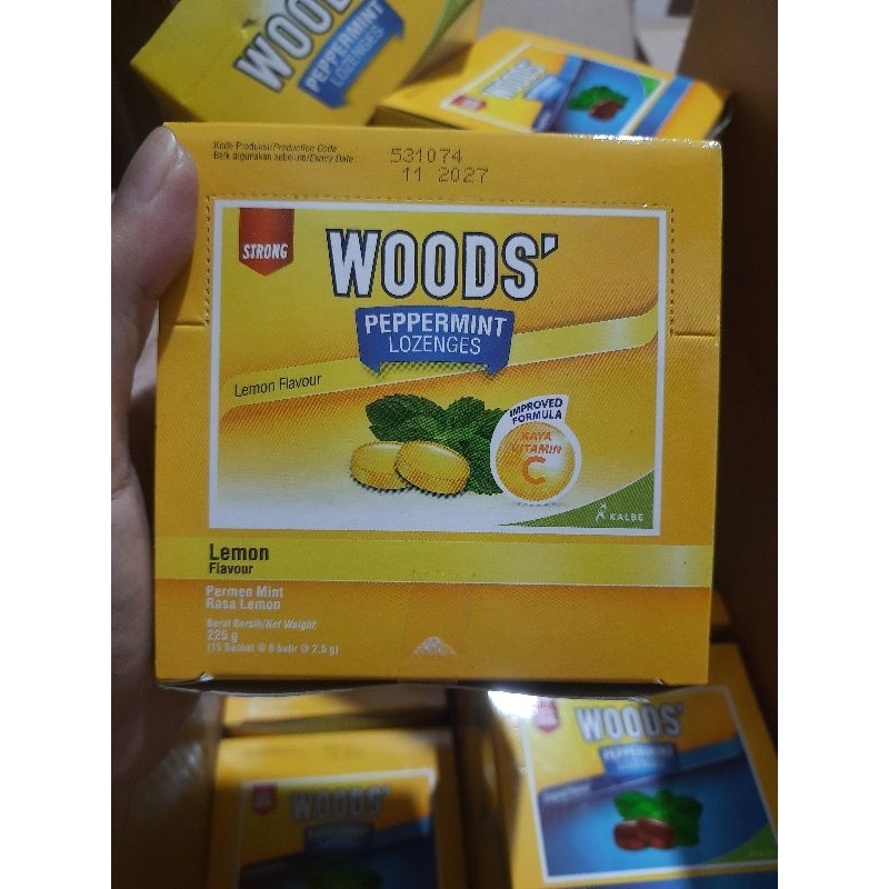 Jual Permen WOODS' Peppermint Lozenges 1box isi 15 Sachet ( Original ...