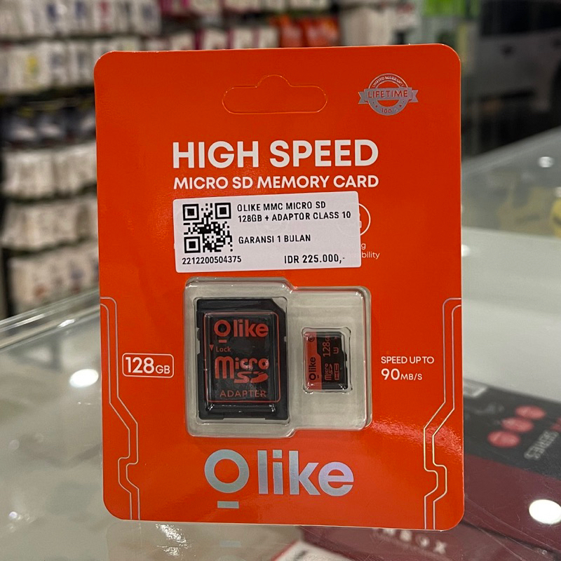 Jual MEMORY CARD OLIKE 128GB CLASS 10 HIGH SPEED ORIGINAL 100% MICRO SD ...