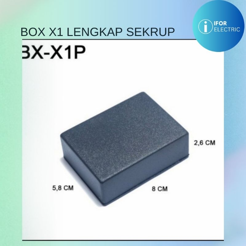 Jual Box X1 lengkap Skrup Box Hitam Polos Box Project DIY | Shopee ...