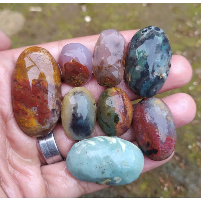 Jual batu akik parian pancawarna Garut dari berbagai macam jenis galian ...