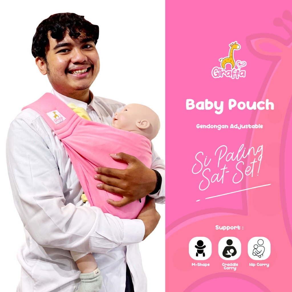 Jual Giraffa Baby Pouch - Gendongan Bayi Instan Termurah Gendongan Kaos ...