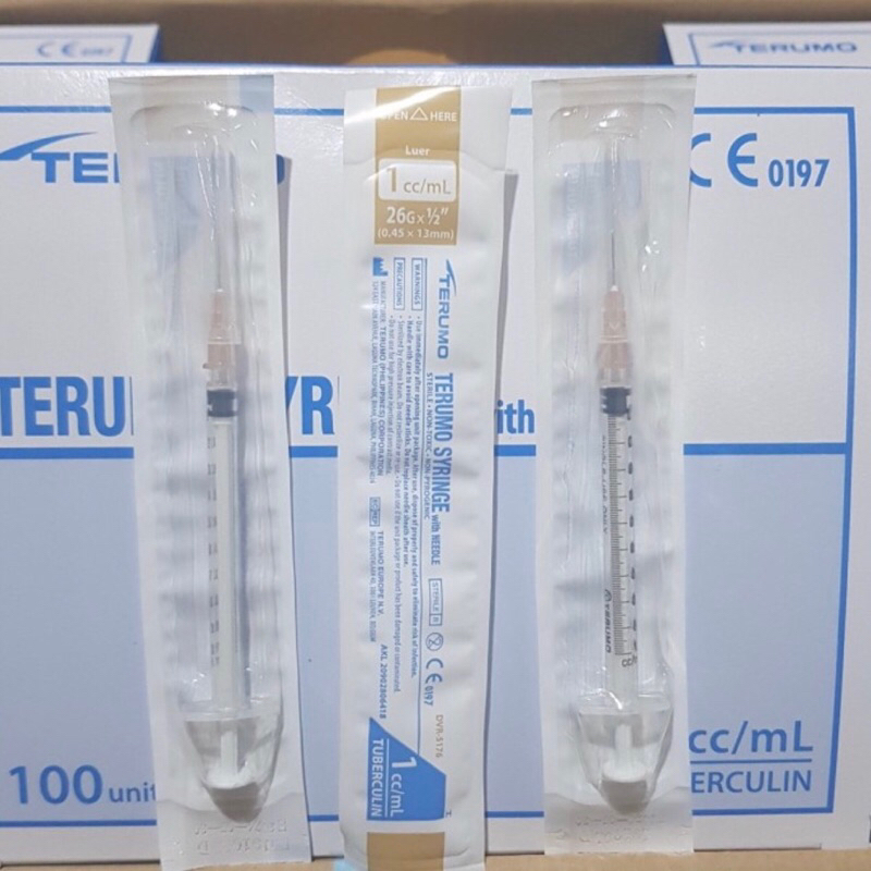 Jual Per box spuit 1 cc terumo with needle / syringe disposible terumo ...