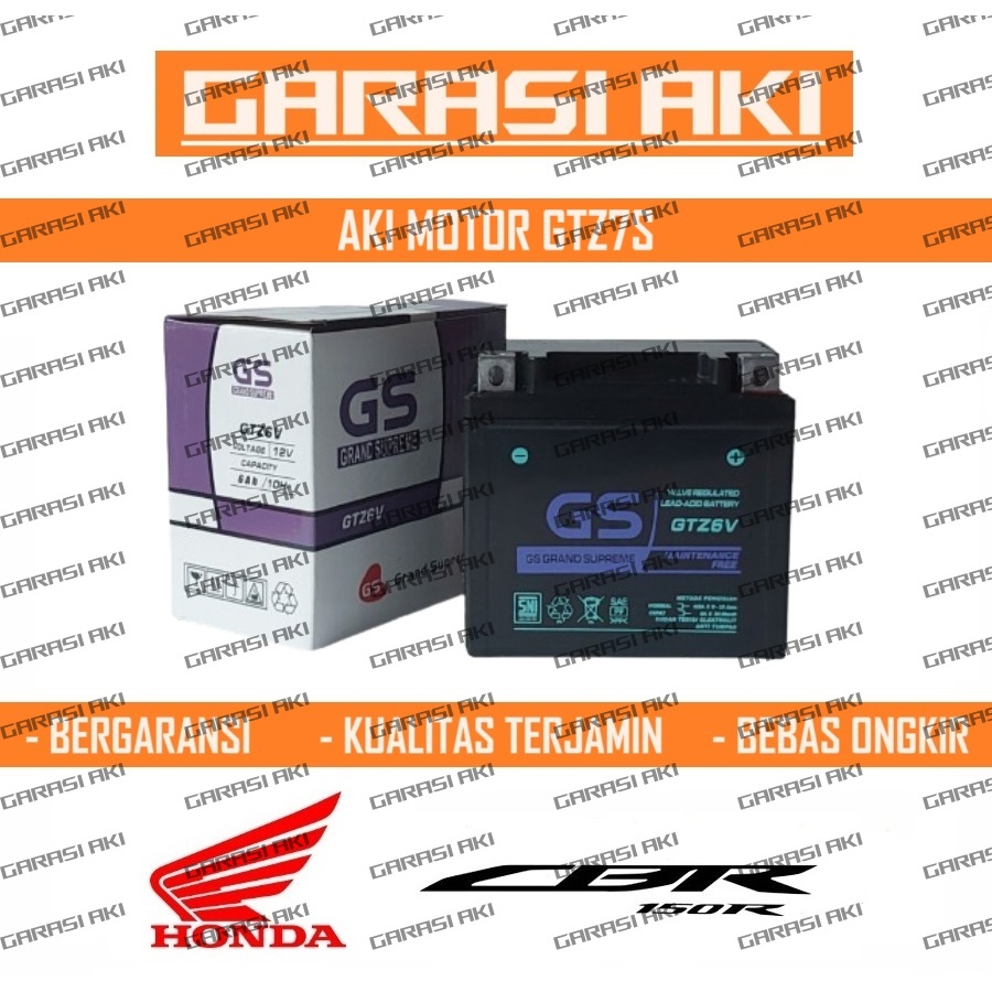 Jual Aki Motor Honda CBR 150 R GTZ7S Accu Kering MF | Shopee Indonesia