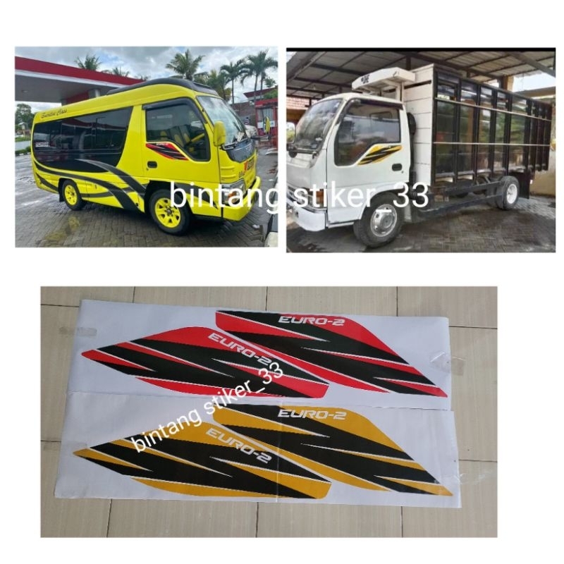 Jual sticker stiker pintu isuzu elef NKR 71/ NHR/MHR / stiker isuzu ...