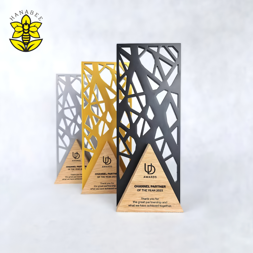 Jual Plakat Ukir Laser modern, penghargaan perusahaan, hadiah akrilik ...