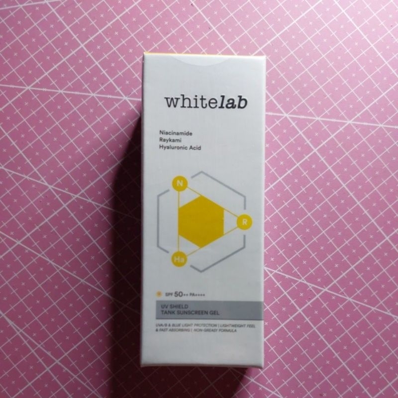 Jual whitelab uv shield tank sunscreen gel spf 50 pa++++ 30g | Shopee ...