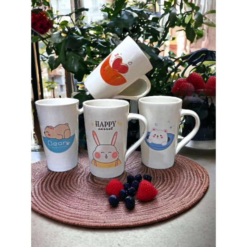 Jual Mug Karakter Lucu Keramik Kartun Aesthetic untuk Kopi Susu Teh ...