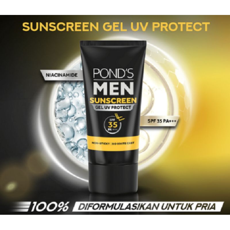 Jual Ponds MEN Sunscreen Gel Spf35 30gr | Shopee Indonesia
