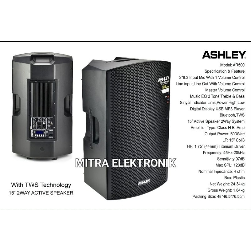 Jual SPEAKER ASHLEY AR500 SPEAKER ASHLEY ACTIVE AR500 SPEAKER FLOOR ...