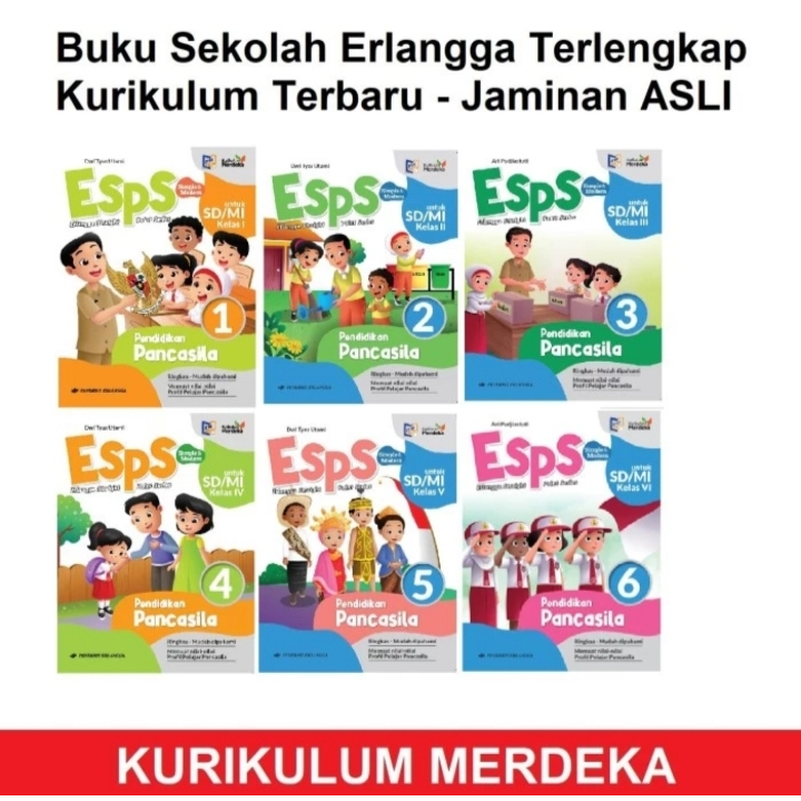 Jual ORI harga satuan buku ini ESPS pendidikan Pancasila kurikulum merdeka untuk SD/mi kelas 1 ...