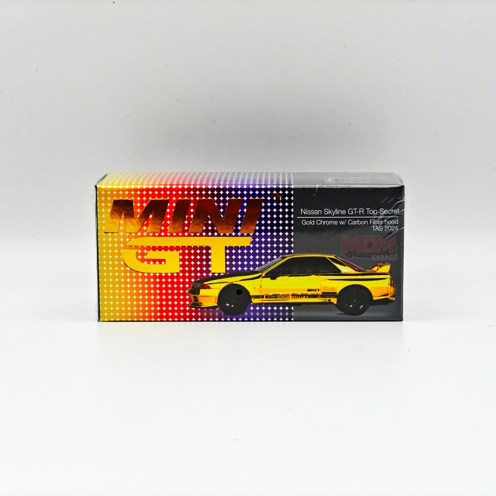 Jual MINI GT 671 - Nissan Skyline GT-R Top Secret VR32 Gold Chrome TAS ...