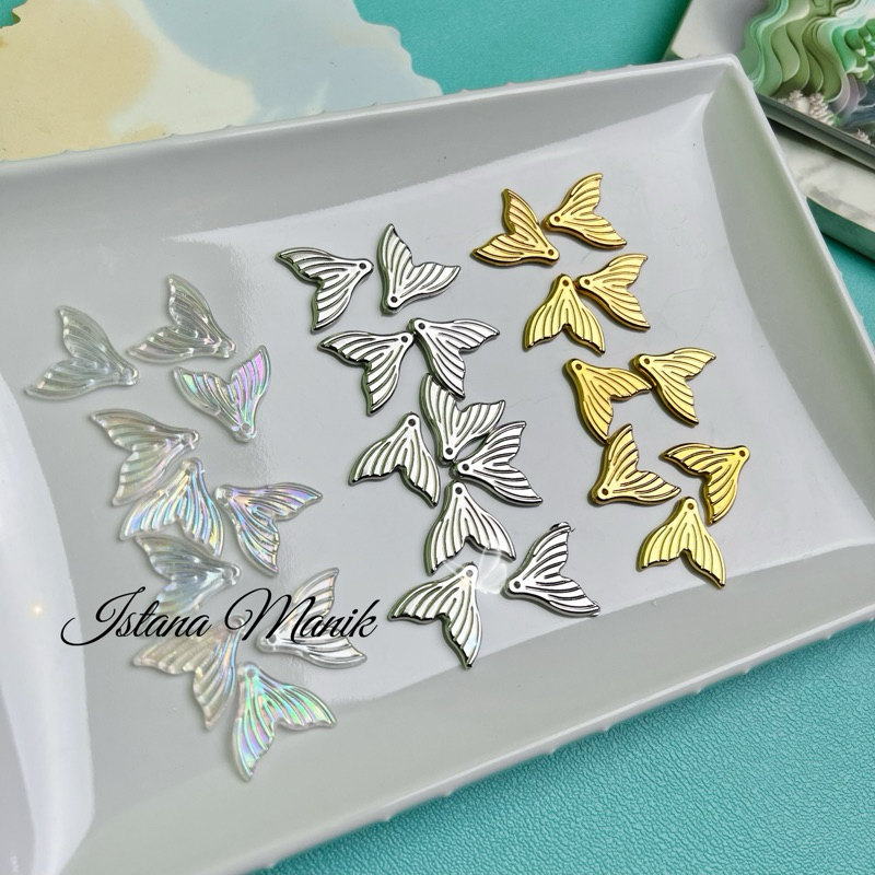 Jual Manik Mote Charm Mermaid Bandul kalung gelang Mermaid (15gr ...