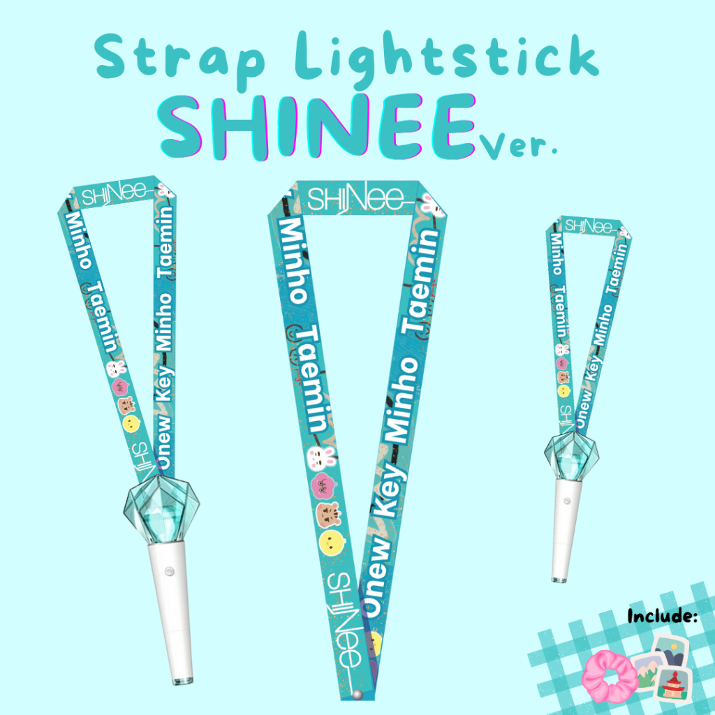 Jual STRAP LIGHTSTICK SHINEE / Dekorasi shating star / 2in1 strap tas ...