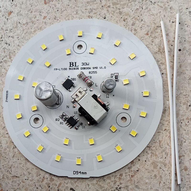 Jual mesin lampu LED 30watt travo BL super terang D 94MM 9v | Shopee ...