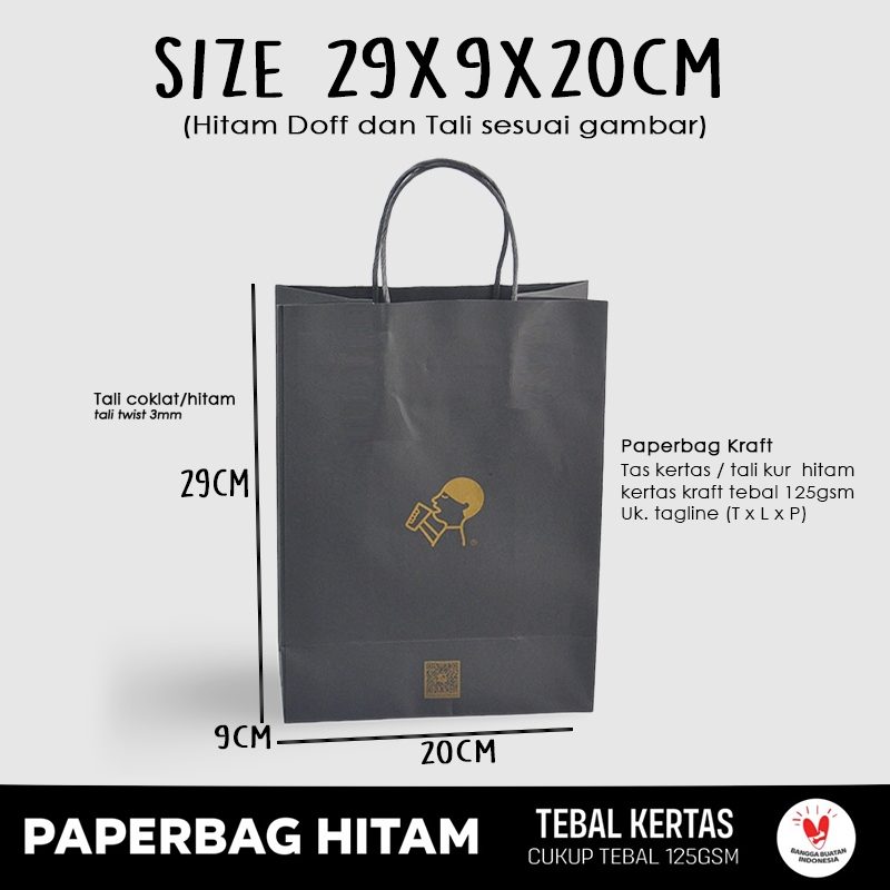 Jual (+SABLON) Paper Bag Jumbo Packing 29x9x20 cm / Paper Bag Kado ...