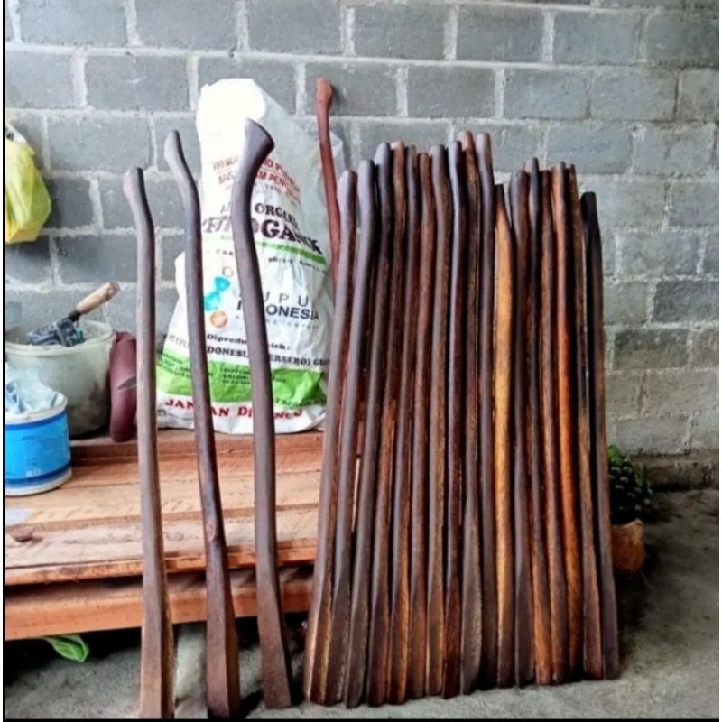 Jual gagang cangkul kayu aren / doran pacul kayu ruyung | Shopee Indonesia
