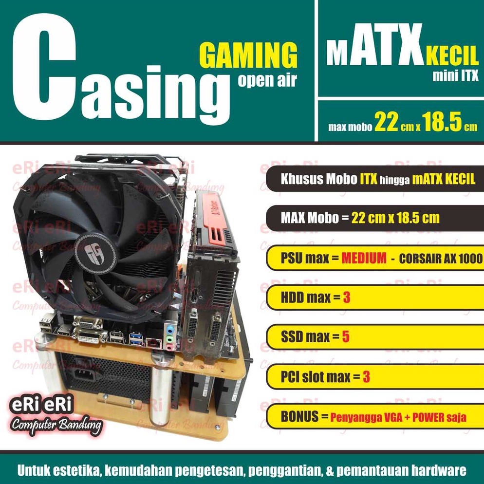 Jual Miliki Sekarang Casing mATX KECIL ITX PC Komputer GAMING Akrilik ...