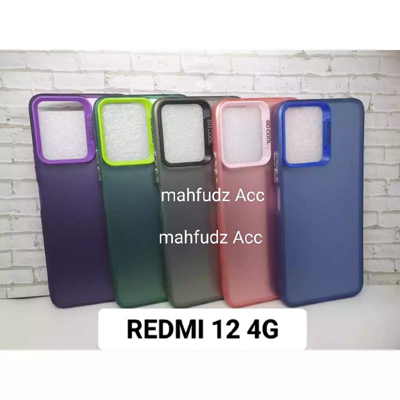 Jual SOFTCASE REDMI 12 4G CASE HYBRID IMD COLOR PLATE HOLOGRAM HARDCASE ...