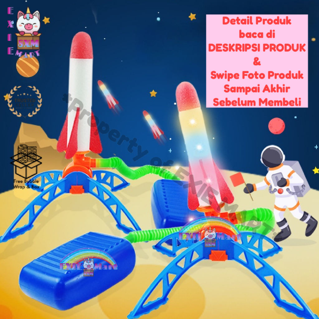 Jual MAINAN ANAK PELUNCUR ROKET LED SET - PERMAINAN PEDAL OLAHRAGA LUAR ...