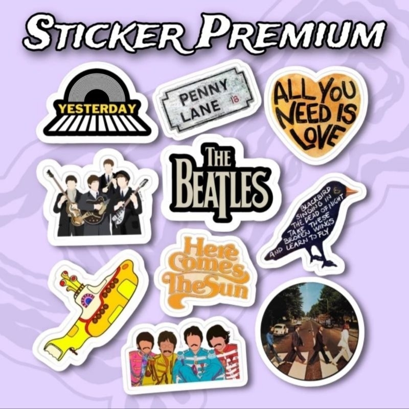 Jual Sticker The Beatles Pack 10pcs Premium Waterproof | Shopee Indonesia