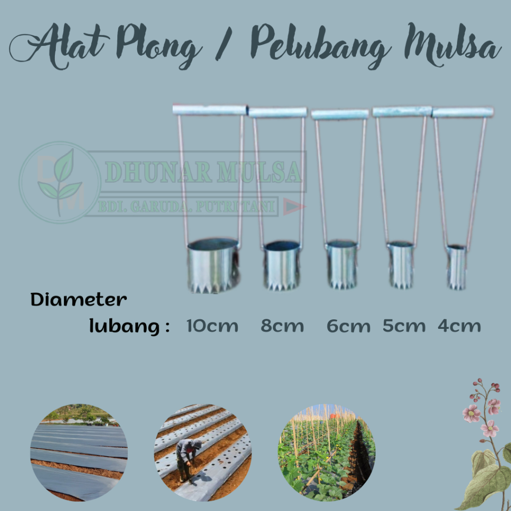 Jual ALAT PLONG / PELUBANG PLASTIK MULSA PERTANIAN | Shopee Indonesia