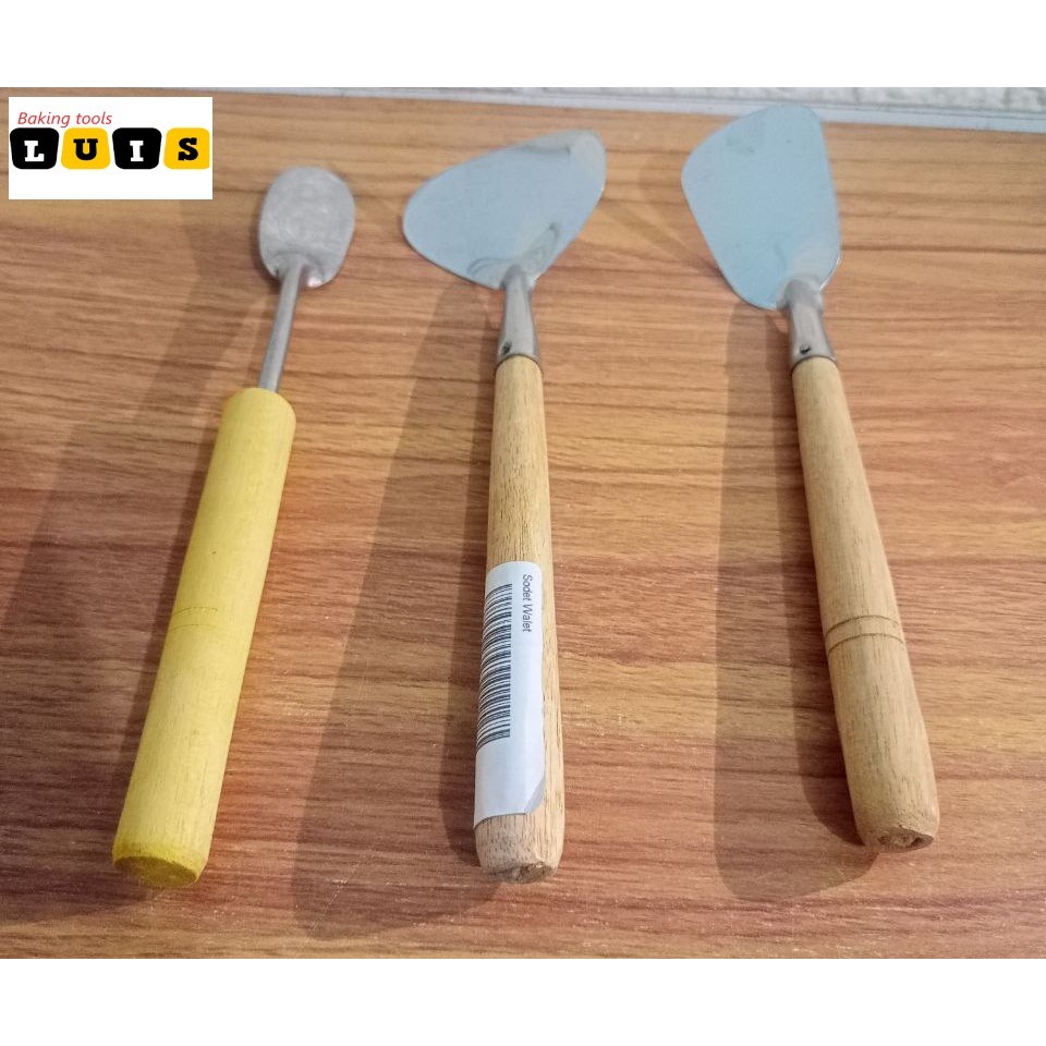 Jual Spatula Mini/sutil mini gagang kayu | Shopee Indonesia