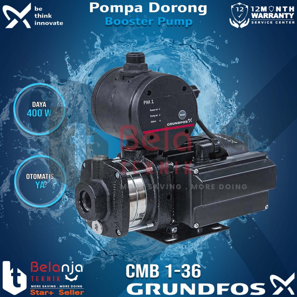 Jual Grundfos Mesin Pompa Air CMB 1-36 Pompa Booster Multistage CMB1-36 8 Meter | Shopee Indonesia
