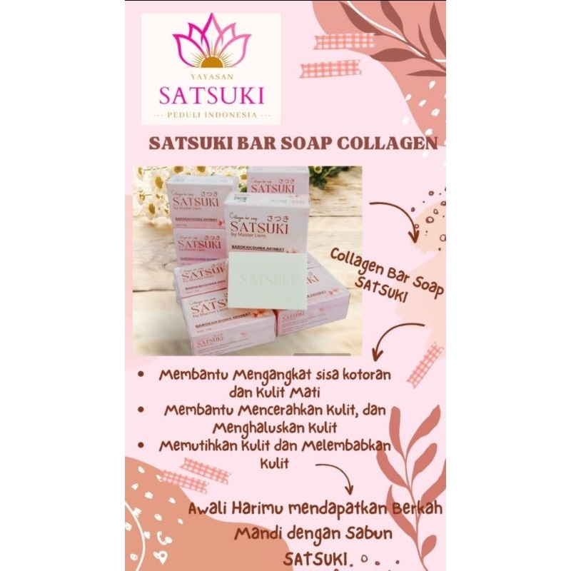 Jual SABUN COLLAGEN SATSUKI BY MASTER LIEM//ORIGINAL//SABUN WAJAH ...