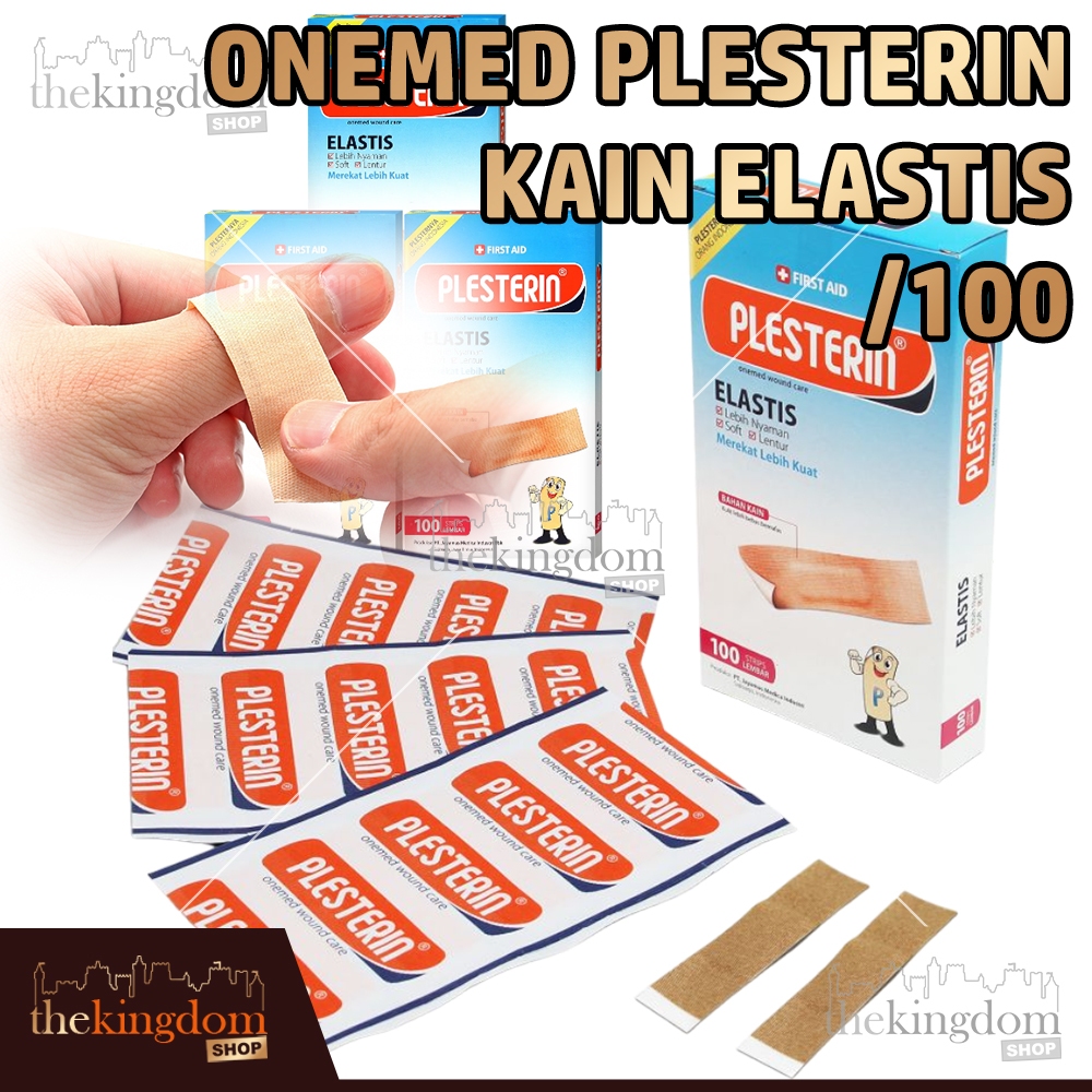 Jual Onemed Plesterin Kain Elastis /100 Plester Penutup Luka Perban ...