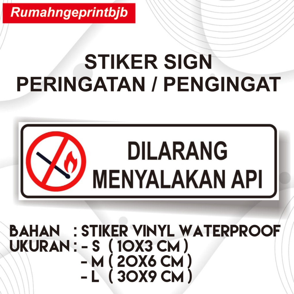 Jual STIKER SIGN PERINGATAN PENGINGAT MATIKAN KERAN AIR KOMPOR AC LAMPU ...