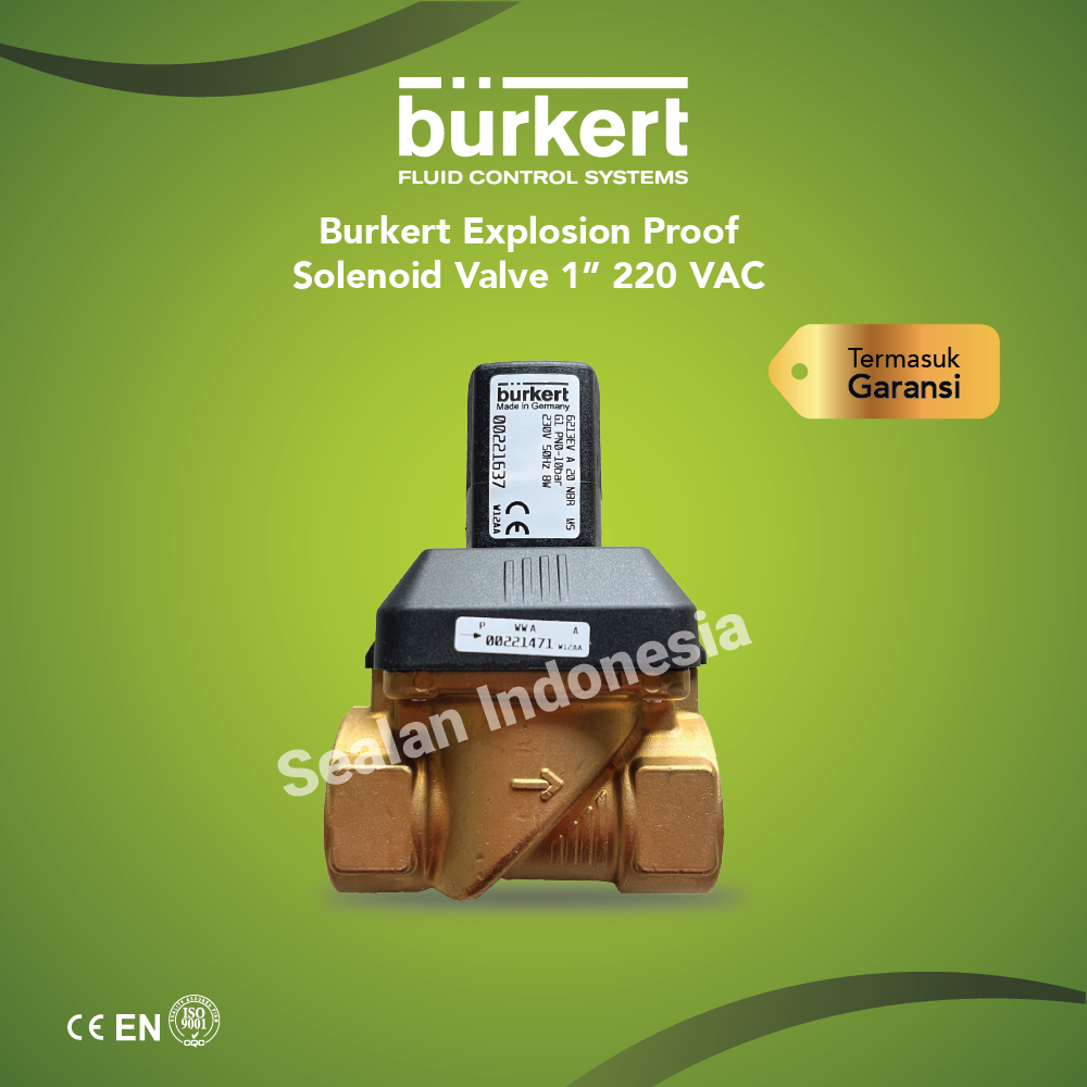 Jual Burkert Explosion Proof Solenoid Valve Diameter 1 inch 230 VAC | Shopee Indonesia