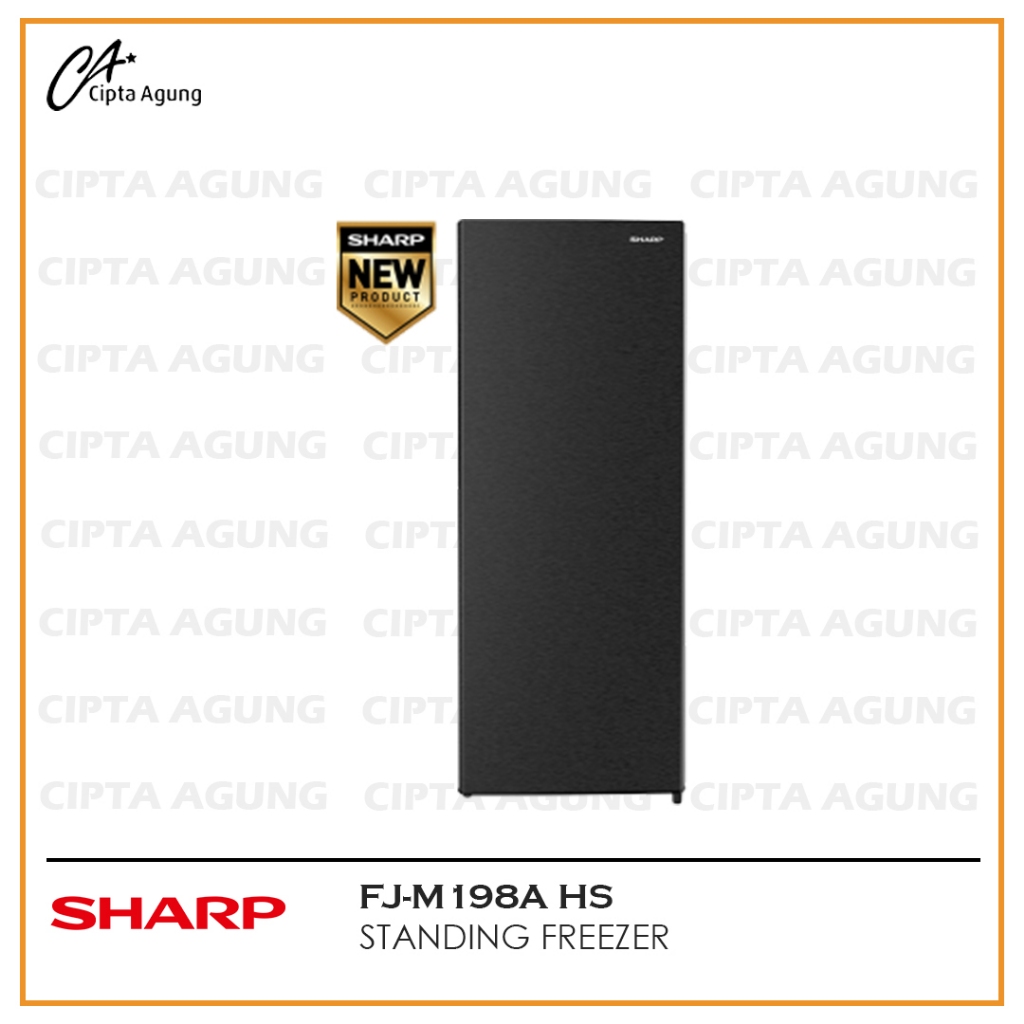 Jual SHARP STANDING FREEZER 8 RAK 178 LITER FJ-M198A-HS / FJM 198 AHS ...