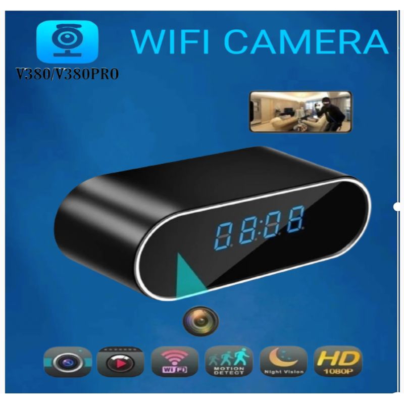 Jual SPY CAM CCTV JAM MEJA WIFI IP CAMERA INTAI | Shopee Indonesia